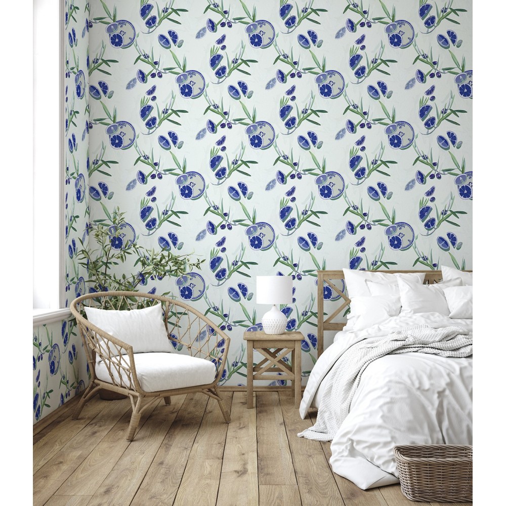 PAPEL PINTADO COORDONNE WANDER BODEGON AZUL/VERDE